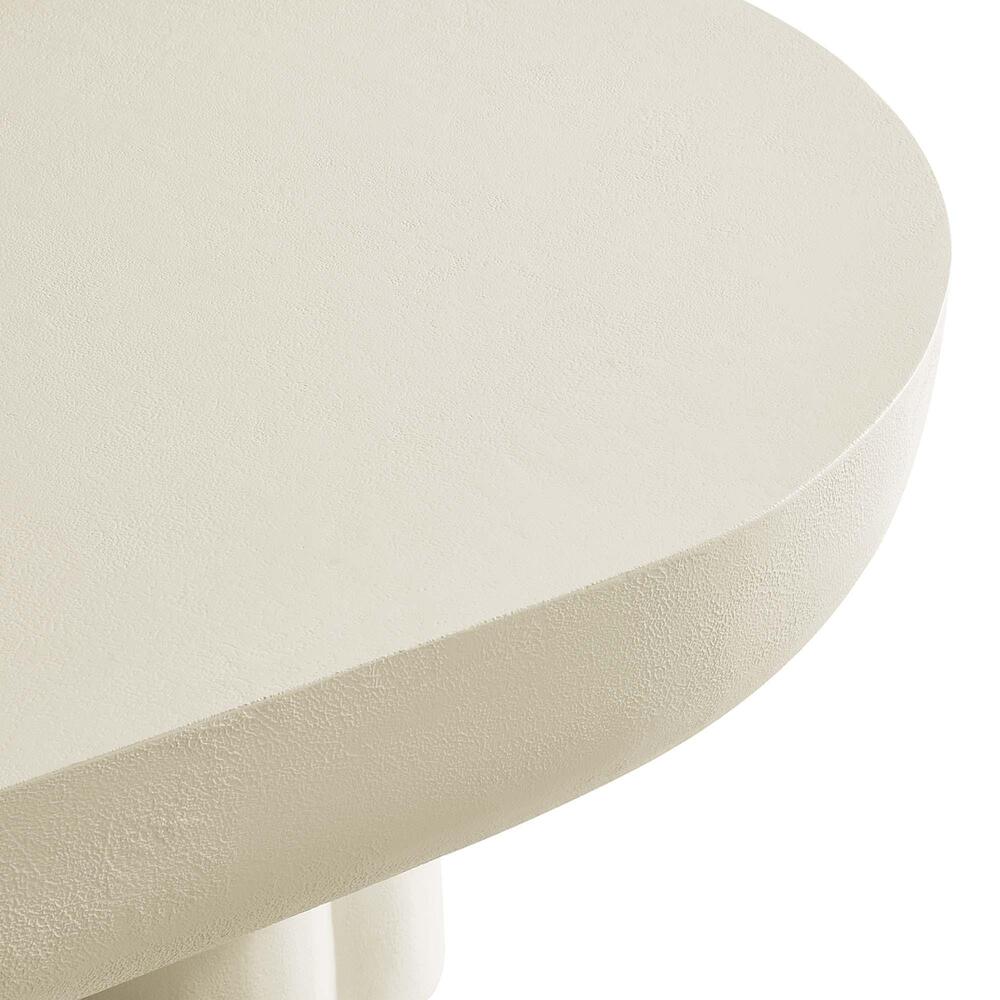 Caspian Oval Concrete Coffee Table - Modern In Designs