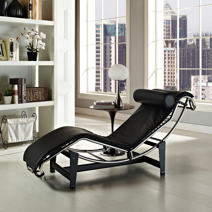 Charlie Chaise Lounge Chair Leather