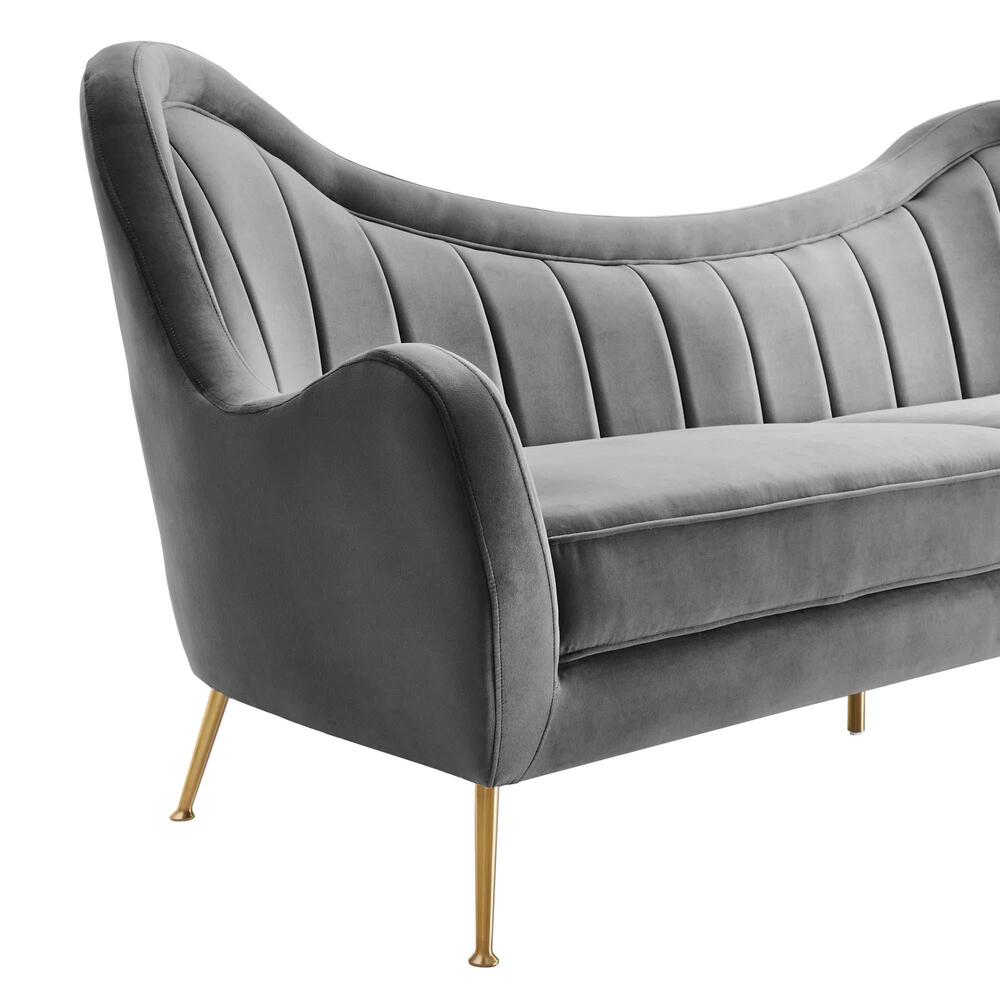 Cheshire Channel Tufted Performance Velvet Sofa - Modern In Designs