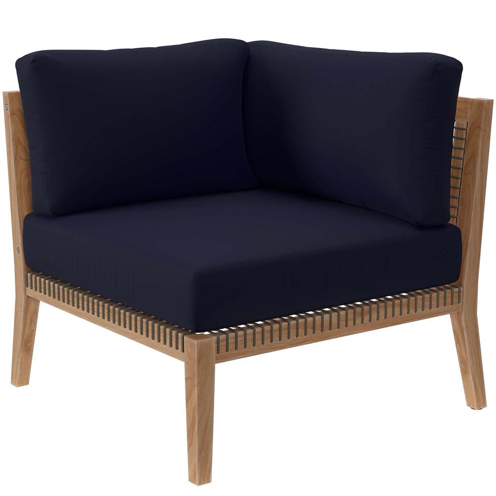 Clearwater Outdoor Patio Teak Wood Corner Chair - Modern In Designs