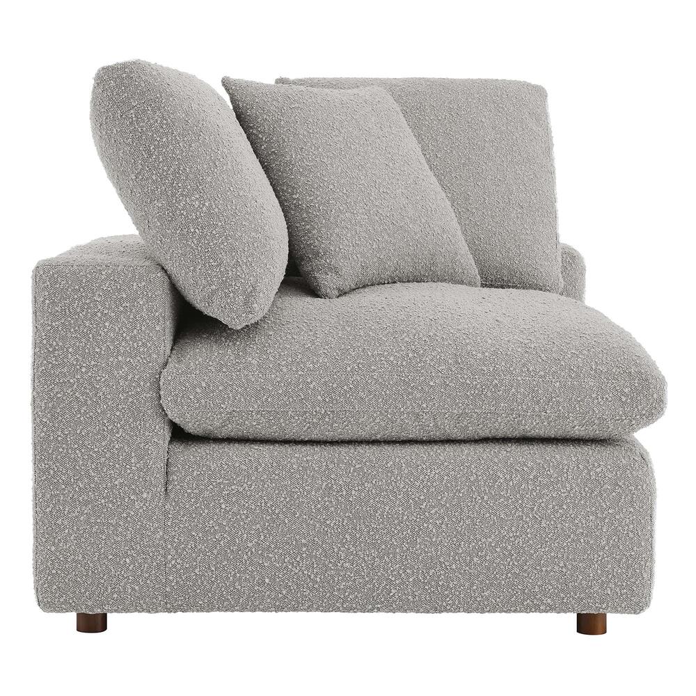 Commix Down Filled Overstuffed Boucle Fabric Corner Chair - Modern In ...