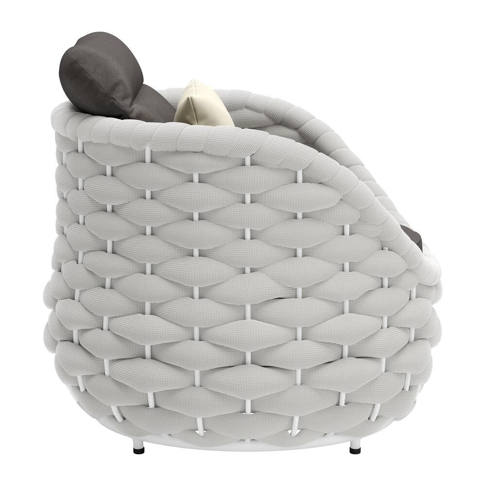 Coral Reef Accent Chair in Gray - Modern In Designs