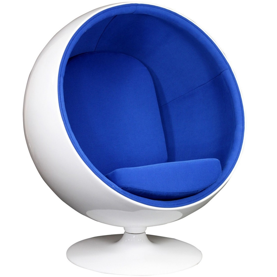 Eero Aarnio Style Ball Chair Blue