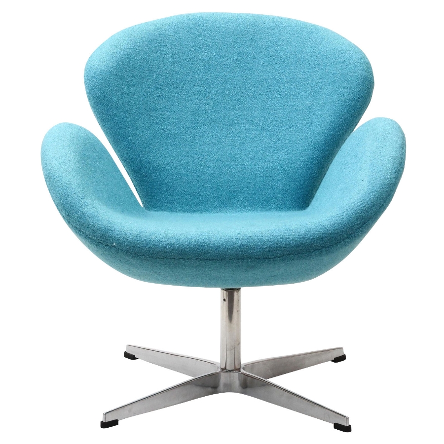Jacobsen Swan Chair Wool Baby Blue