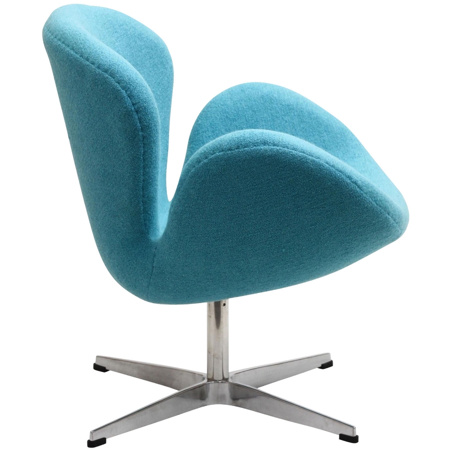 Jacobsen Swan Chair Wool Baby Blue