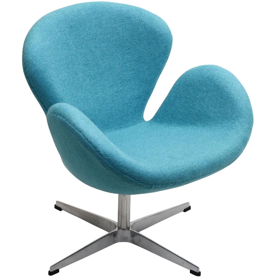Jacobsen Swan Chair Wool Baby Blue