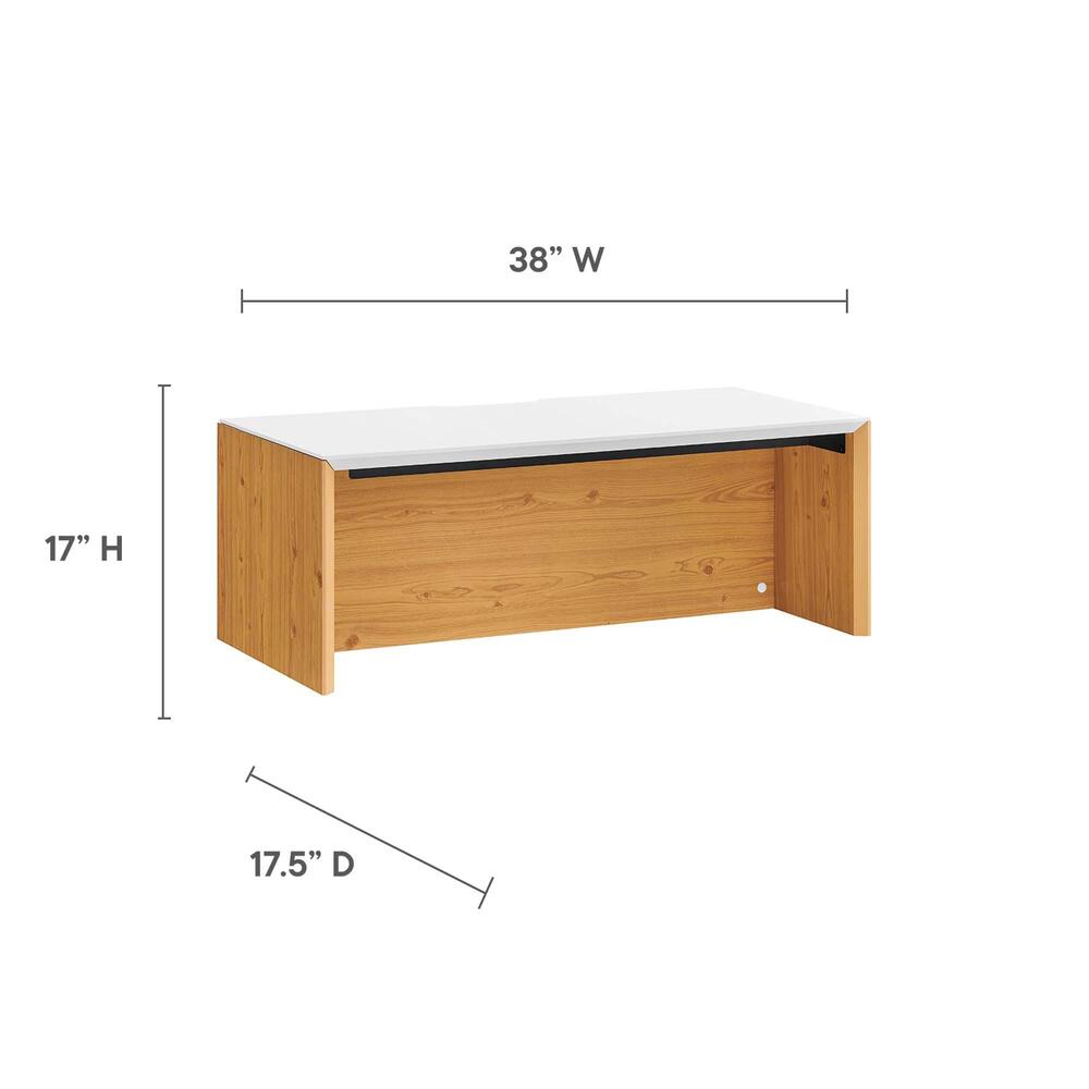 Kinetic 38" Wall-Mount Office Desk With Cabinet and Shelf - Modern In ...