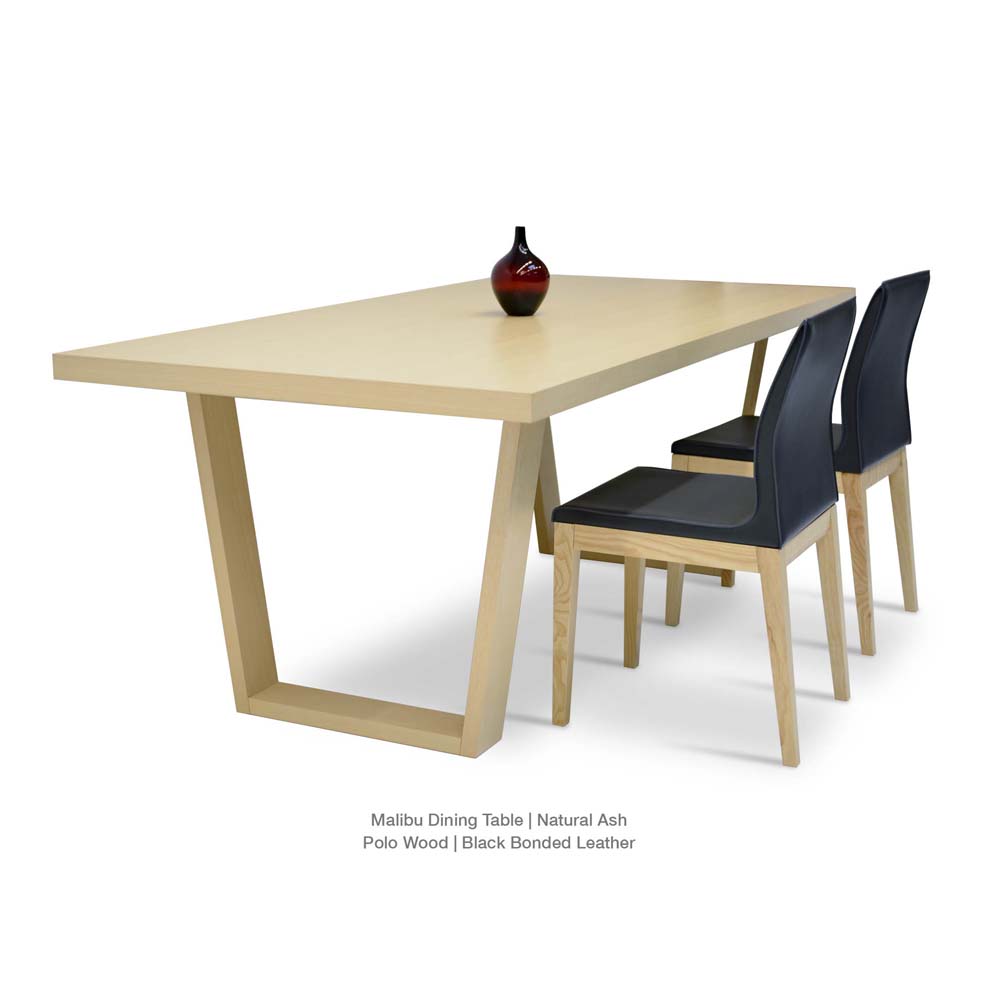 Malibu Medium Dining Table Natural Oak Base - Modern In Designs