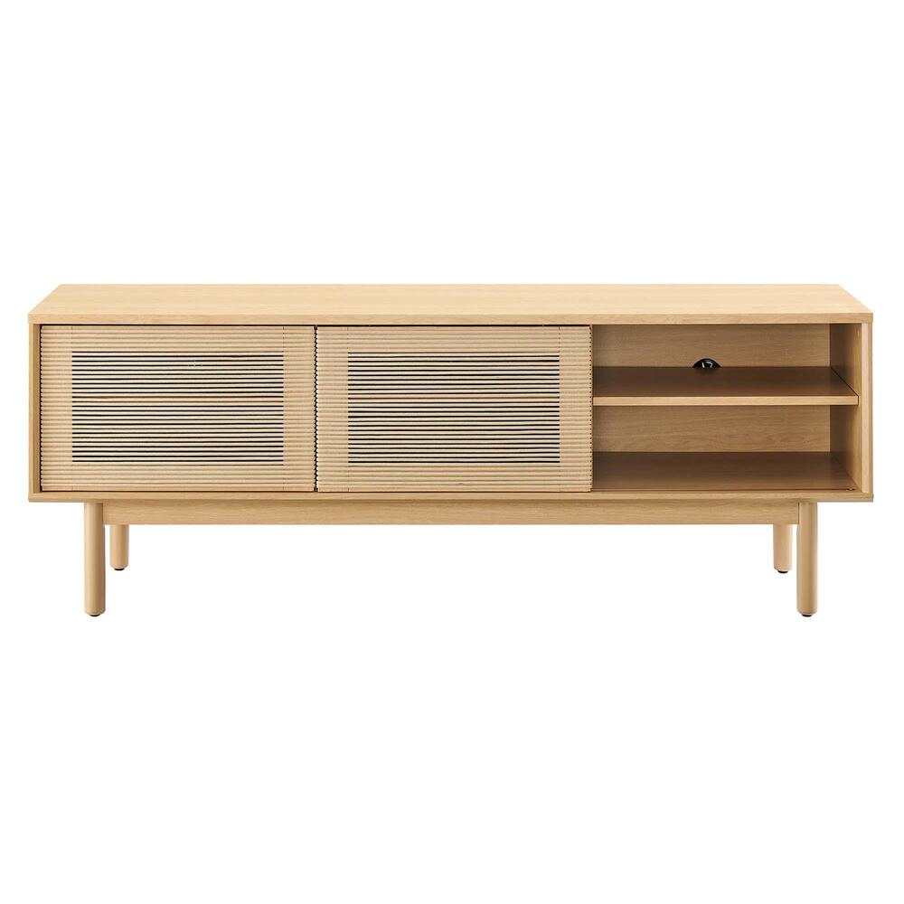 Milo 59" TV Stand in Oak Tan - Modern In Designs