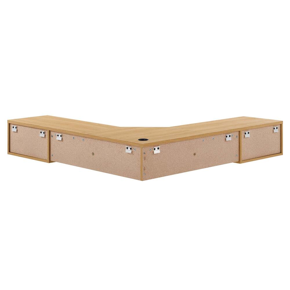 Render Wall Mount Corner Office Desk - Modern In Designs