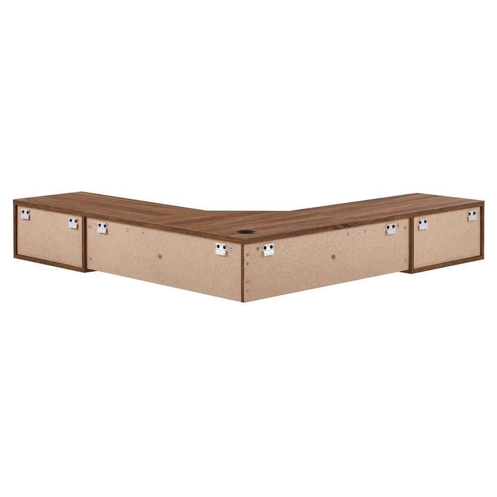 Render Wall Mount Corner Office Desk - Modern In Designs