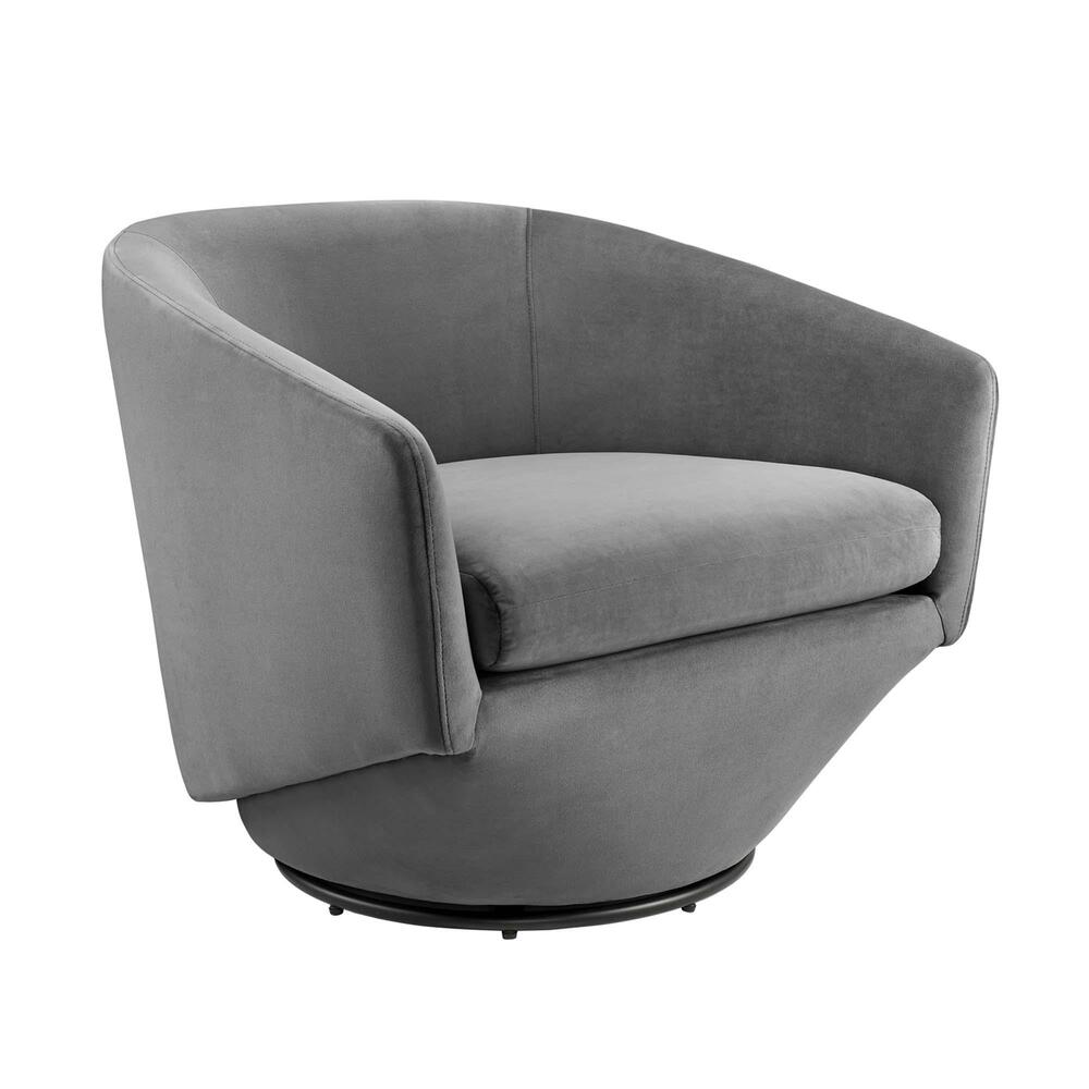 Series Performance Velvet Fabric Swivel Chair - Modern In Designs