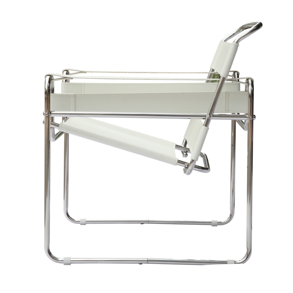 Strap Leatherette Chair - Modern In Designs