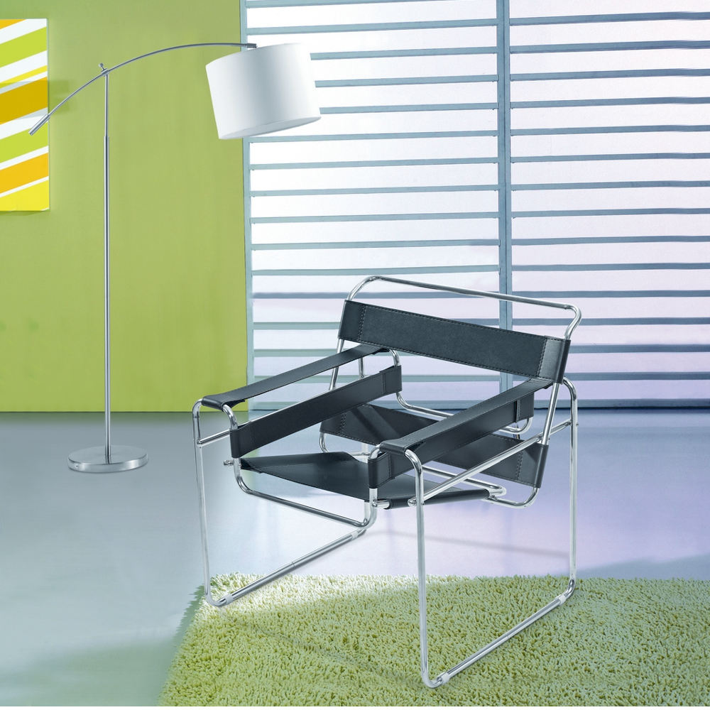 Strap Leatherette Chair - Modern In Designs