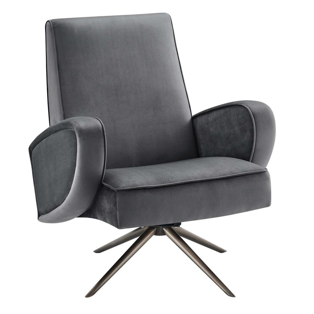 Superior Performance Velvet Swivel Chair - Modern In Designs