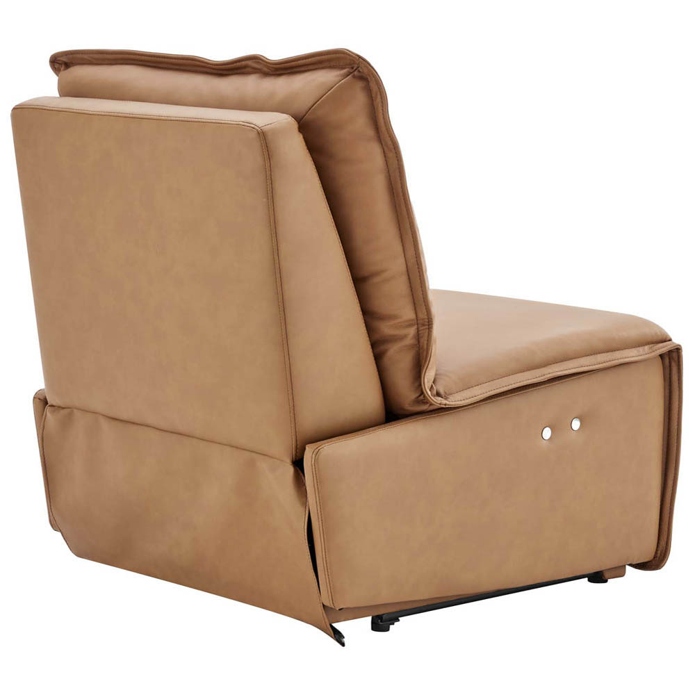 Supine Leather Recliner Chair in Tan - Modern In Designs