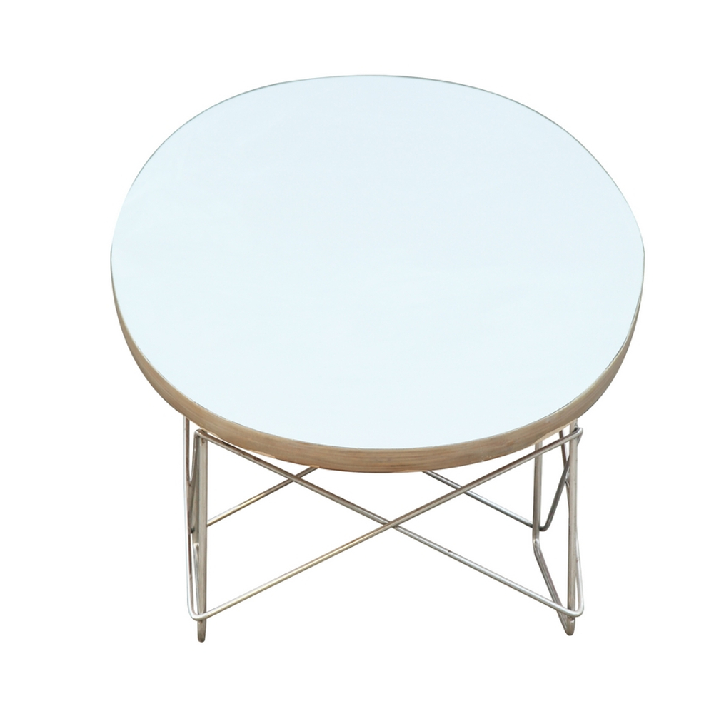 Wire Wood Coffee Table - Modern In Designs