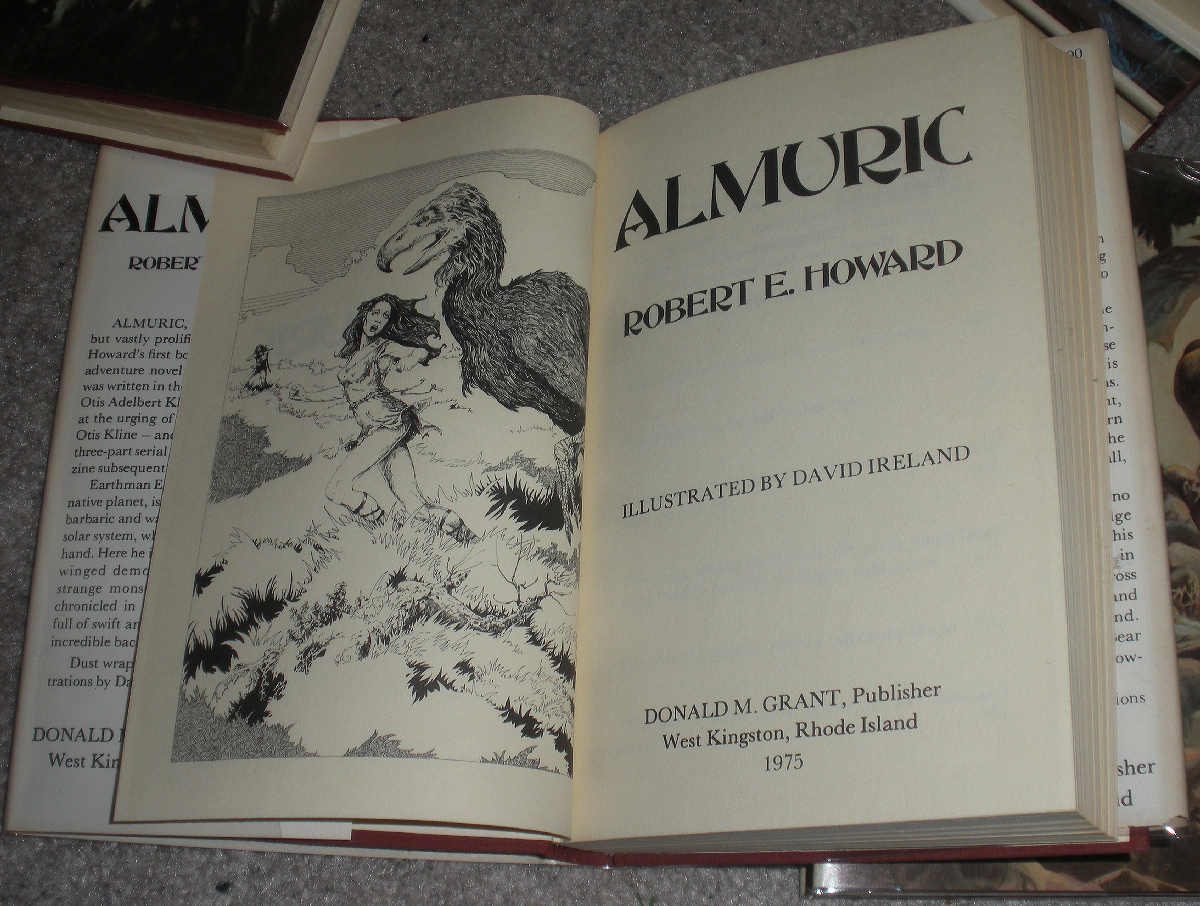 Almuric by Robert E. Howard HB 1st thus
