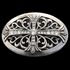 Cross Floral Western Belt Buckle