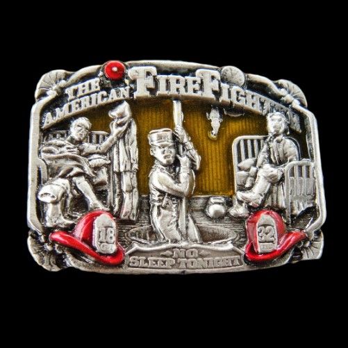 fireman firefighter belt buckle