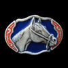 western horses belt buckle