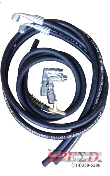 Sweeting Performance - 4 Rubber Hydro-Boost Hose Kit