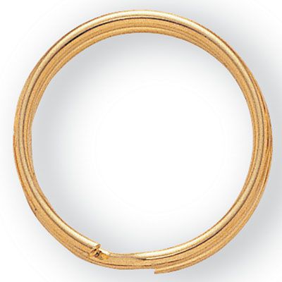 1-1/16 Gold Split Key Ring