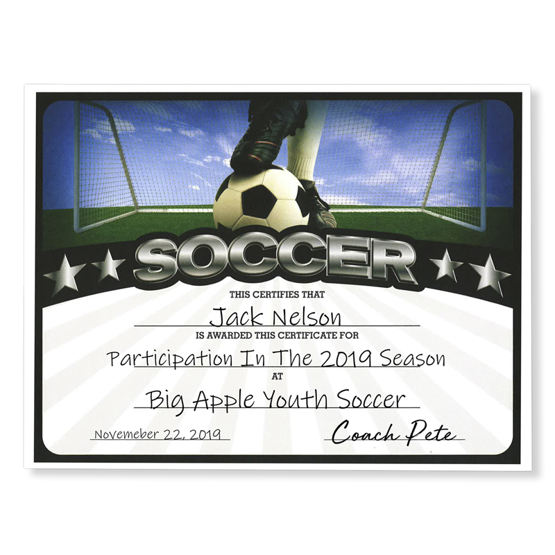 Soccer Certificate Templates
