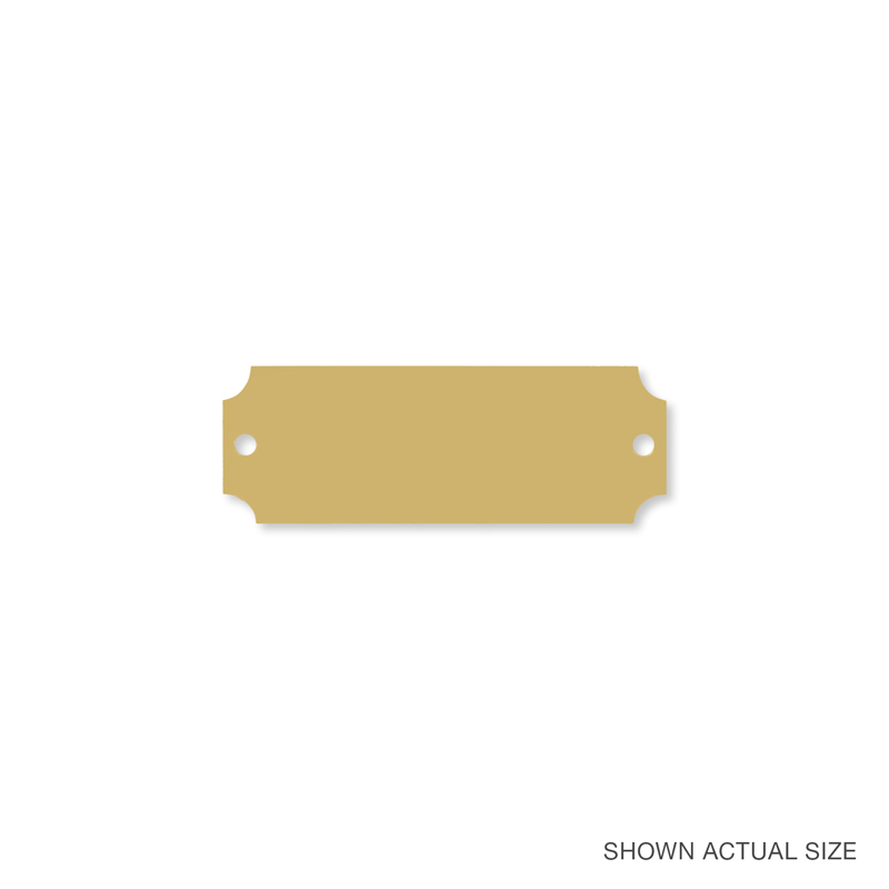 2-1/2 x 7/8 Gold Aluminum Notched Plate