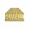 3/4 Inch Gold "Quality A Continuous Process" Lapel Pin