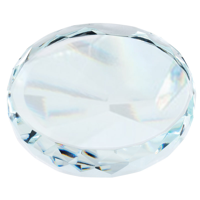 3 Inch Optical Crystal Round Paperweight