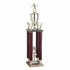 30, 33, or 36 Inch Four Round Column Mahogany Finish Trophy with Cup ...