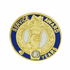 3/4 Inch 40 Year Service Award Pin With Swarowski Crystal