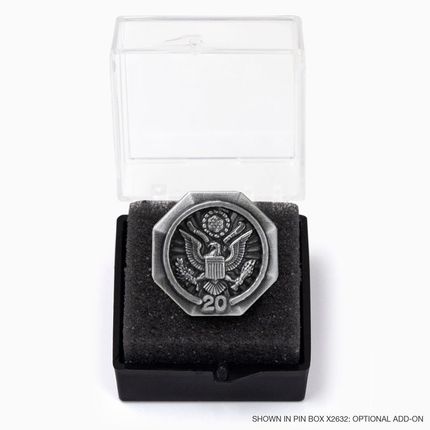 5/8 Inch 20 Years-U.S. Federal Years of Service Lapel Pin