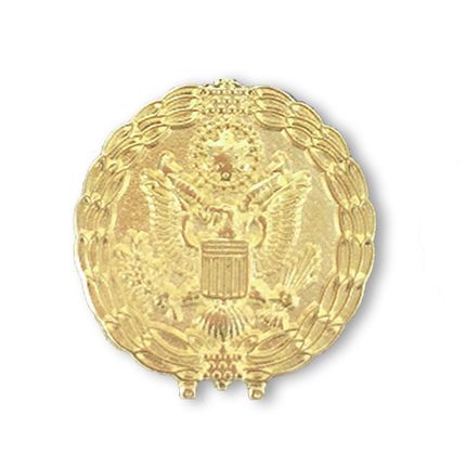 5/8 Inch 24K Gold Plated Federal Service Retirement Lapel Pin