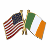 Irish and American Flag Pin | 5/8" Irish-American Lapel Pin