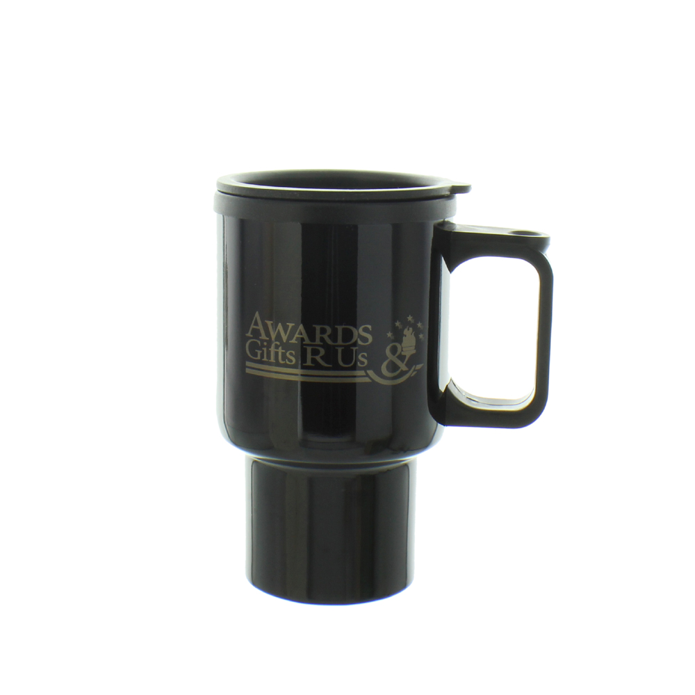 16 Oz Black Travel Mug