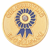 3/4 Inch Celebrating Excellence Enameled Lapel Pin