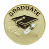 Gold Enameled Graduate Lapel Pin