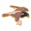 Hawk Pin | 0.5-Inch Enameled Brass Hawk Lapel Pin