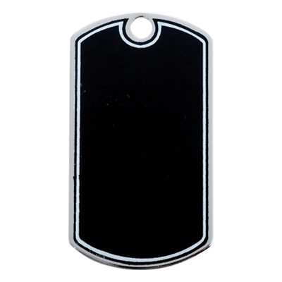 PLAIN BLACK DOG TAG