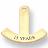 11/16 x 7/8 Inch Rocker Bar with "15 Years" of Service Imprint