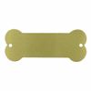 3-1/4 x 1-1/4 Inch Satin Brass Dog Bone Plate