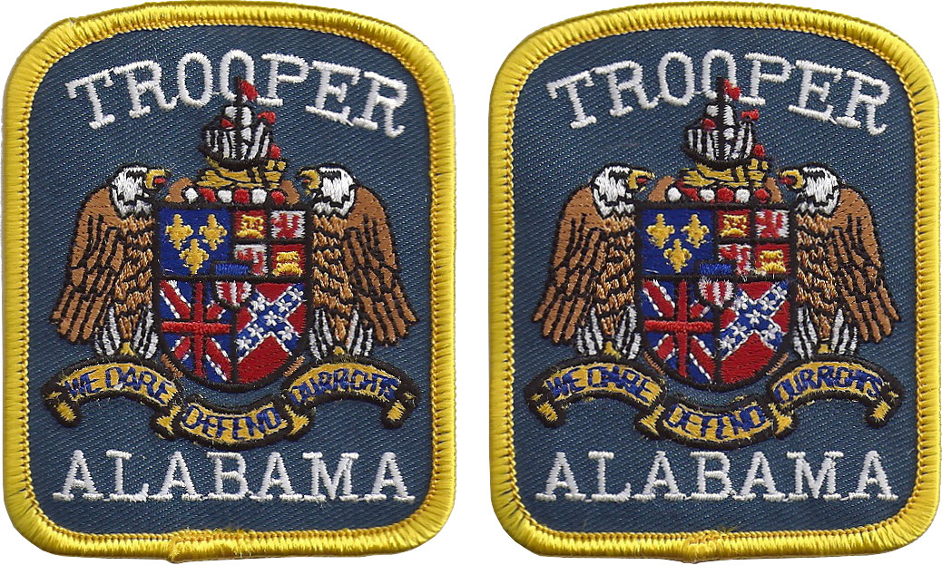 2 Hat Size Alabama Trooper Patches