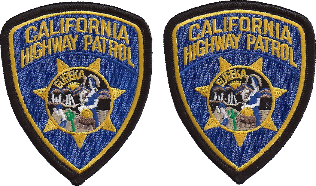 2 Hat Size California Highway Patrol Patches