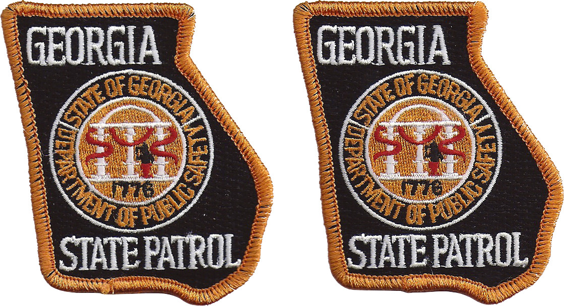 2 Hat Size Georgia State Patrol Patches