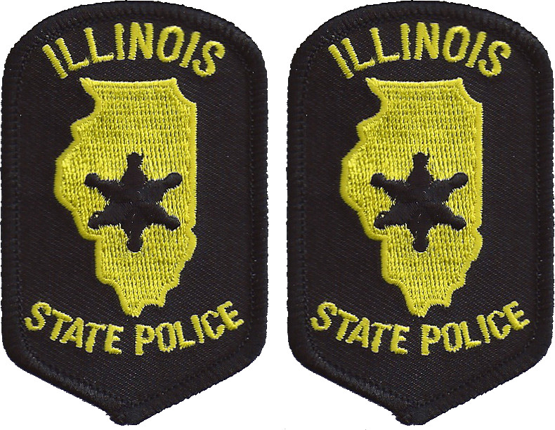 2 Hat Size Illinois State Police Patches
