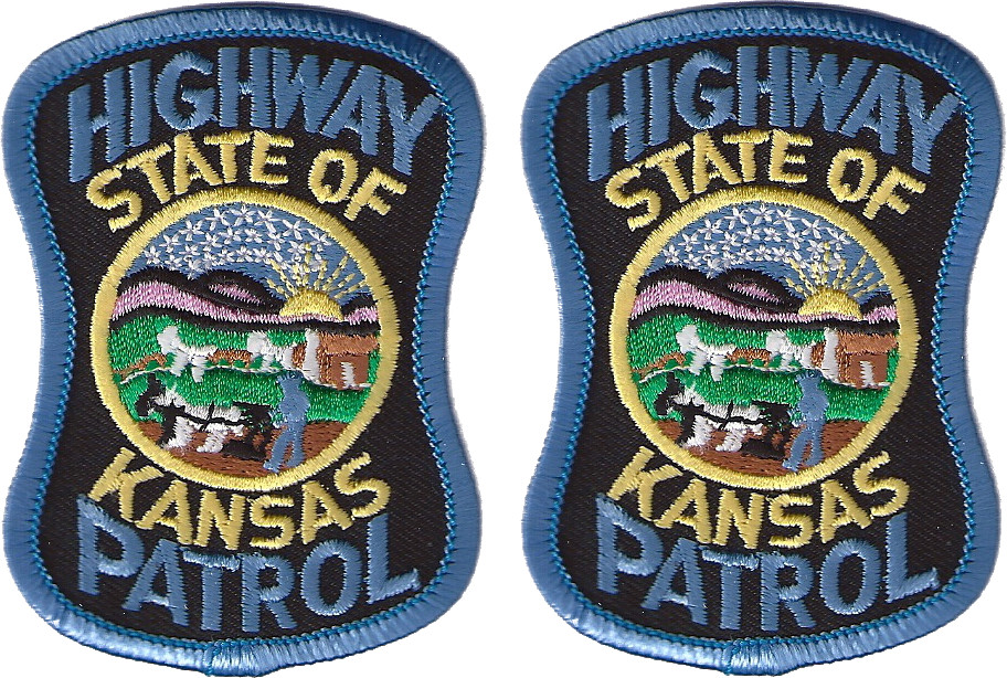2 Hat Size Kansas Highway Patrol Patches