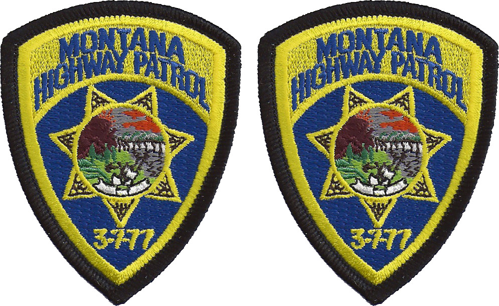 2 Hat Size Montana Highway Patrol Patches