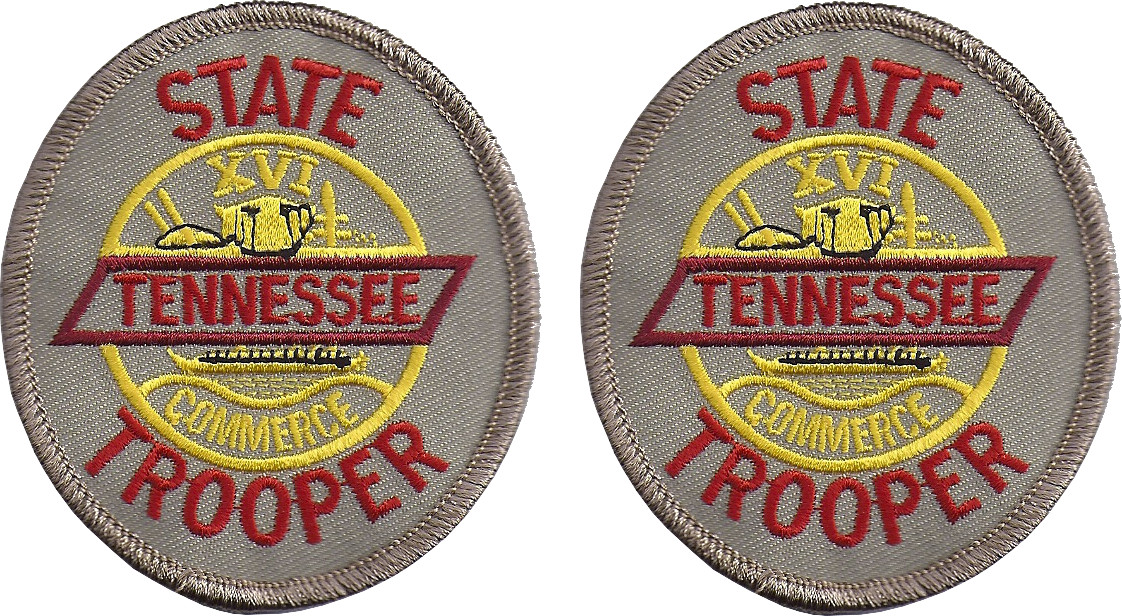 2 Hat Size Tennessee State Trooper Patches